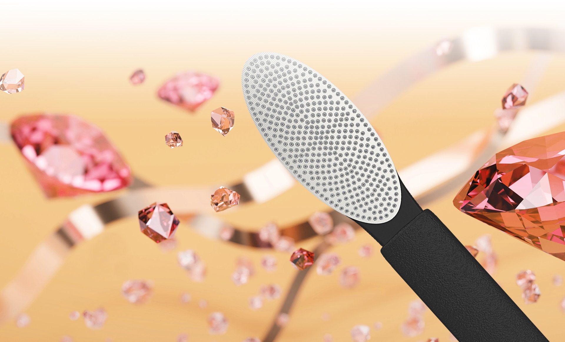 Hand nail files and foot rasps for calluses made with diamond